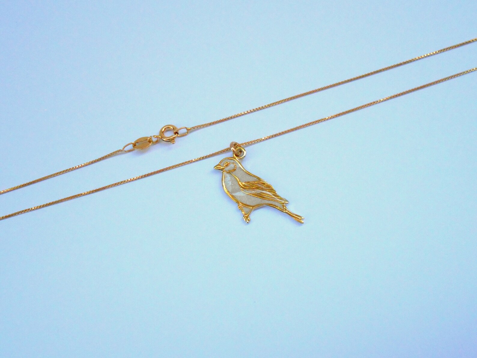 Gold Bird Necklace Gold Filled Necklace Unique Gold Pendant - Etsy