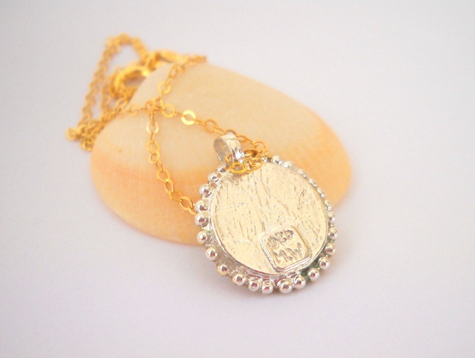 Unique Gold Necklace Unique Pendant Necklace Small Pendant | Etsy