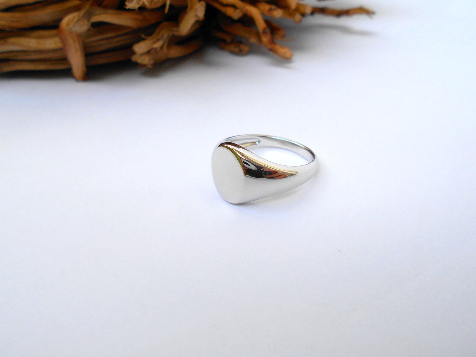 Women Signet Ring, Women Pinky Ring, Men Signet Ring, Silver Signet ...