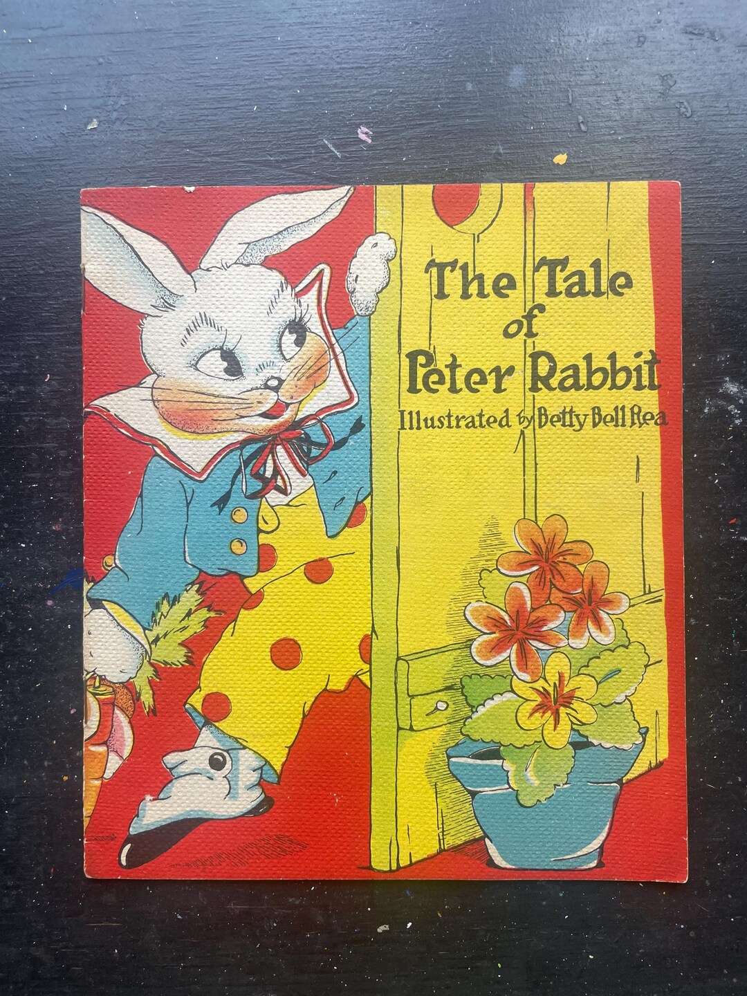 Vintage 1938 Peter Rabbit Linenette Book | Betty Bell Rea Illustrations ...