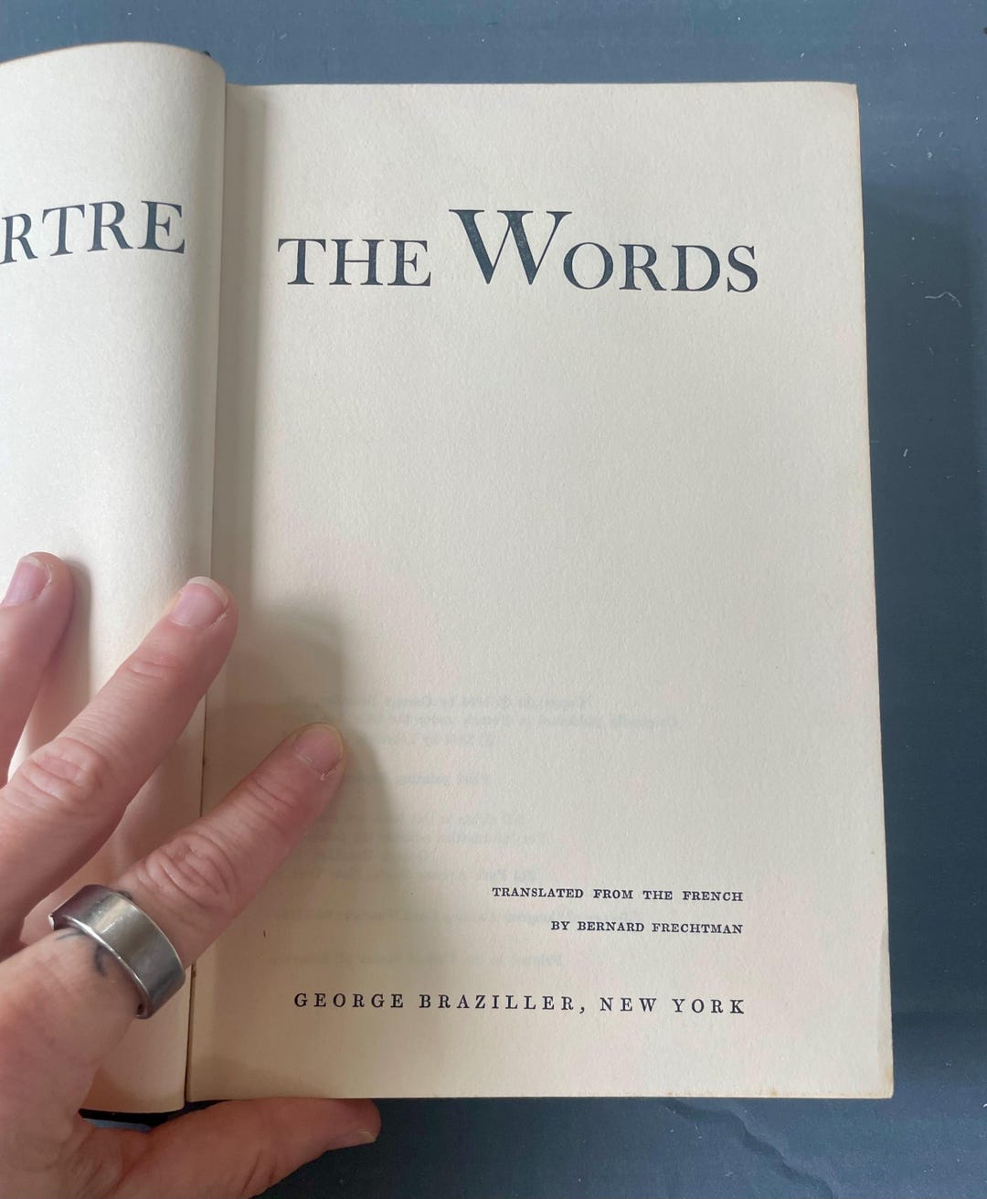 Vintage Jean-paul Sartre "the Words" | 1964 First US Printing ...