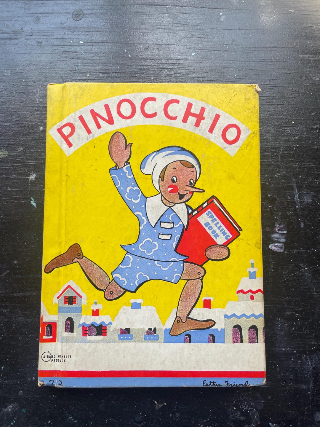 Vintage Pinocchio Book: 1938 Rand Mcnally Edition, Esther Friend ...