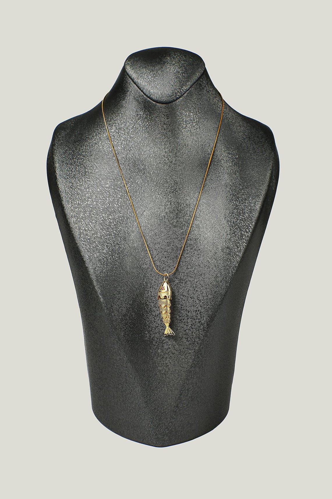 Movable 3D Fish Charm Necklace: Pave Pisces Pendant, Sea Lover Gift - Etsy