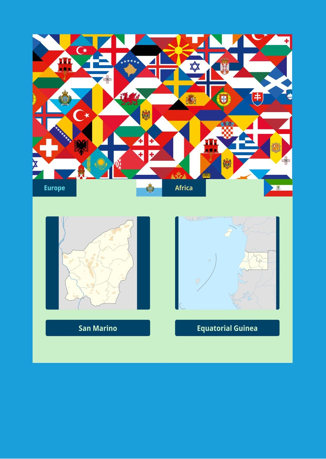 196 Countries Flashcards (digital Download) | Printable A6 Geography ...
