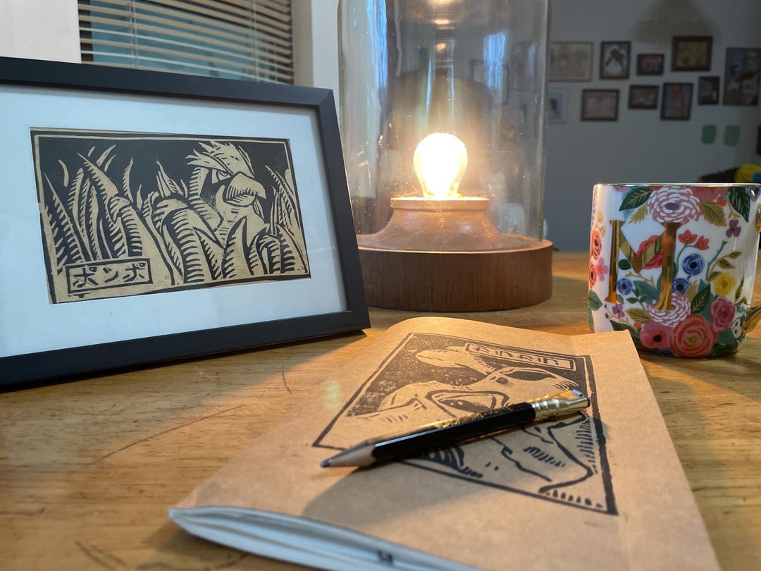 Pokémon Inspired Pidgey Japanese Linocut Printmaking Fanart - Etsy