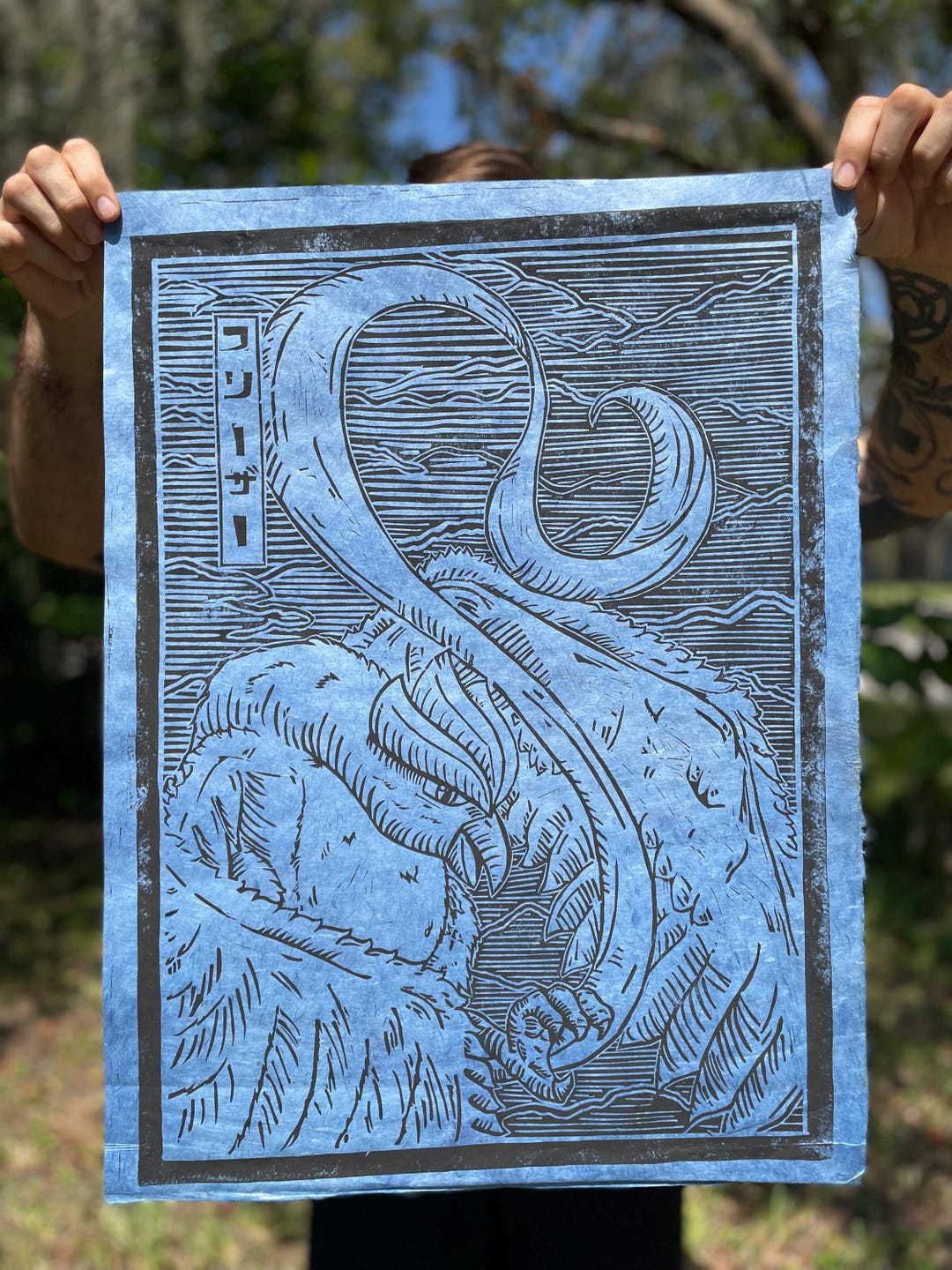 Pokémon Inspired Articuno Japanese Linocut Printmaking Fanart - Etsy