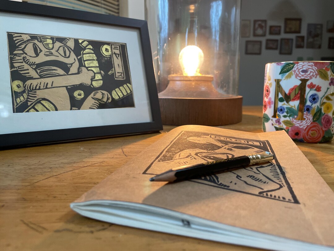 Pokémon Inspired Meowth Japanese Linocut Printmaking Fanart With ...