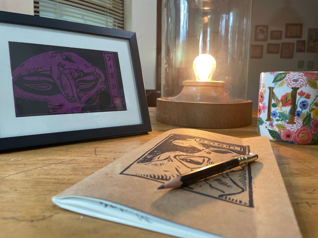 Pokémon Inspired Arbok Japanese Linocut - Etsy