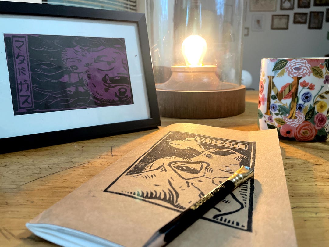 Pokémon Inspired Weezing Japanese Linocut Printmaking Fanart - Etsy