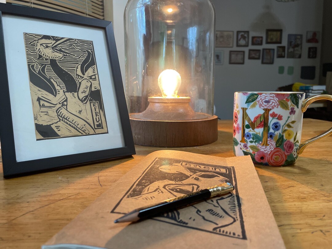 Pokémon Inspired Dodrio Japanese Linocut Printmaking Fanart - Etsy