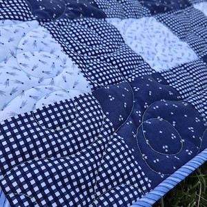 Gingham Baby Quilt - Etsy