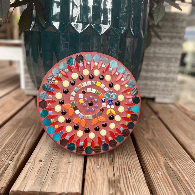 Mosaic Stepping Stone - Etsy