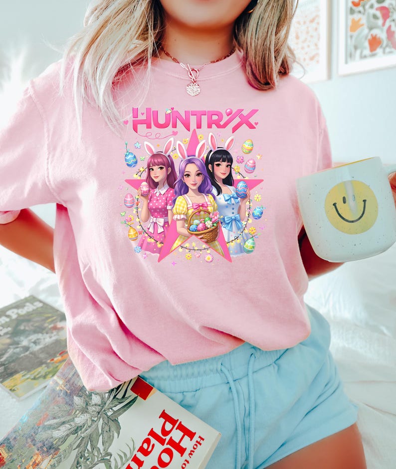 Kpop Easter Shirt for Kids, Anime Graphic Tee, Girls Holiday Sweatshirt ...
