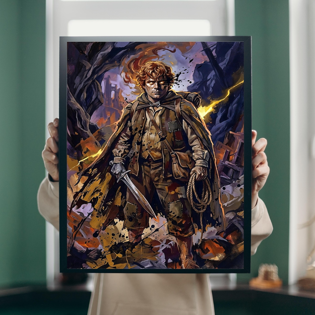 Lord of the Rings, Samwise Gamgee Poster, LOTR Wall Art, Middle Earth ...