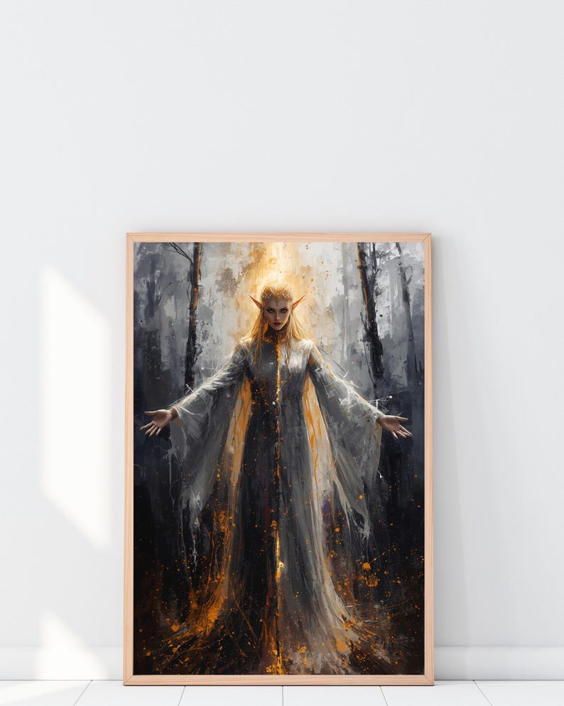 Galadriel - Lord of the Rings Fan Art – Fantasy Elven Queen Poster ...
