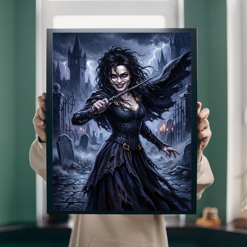 Bellatrix Lestrange - Harry Potter Fan Art - Fantasy Poster - Digital ...