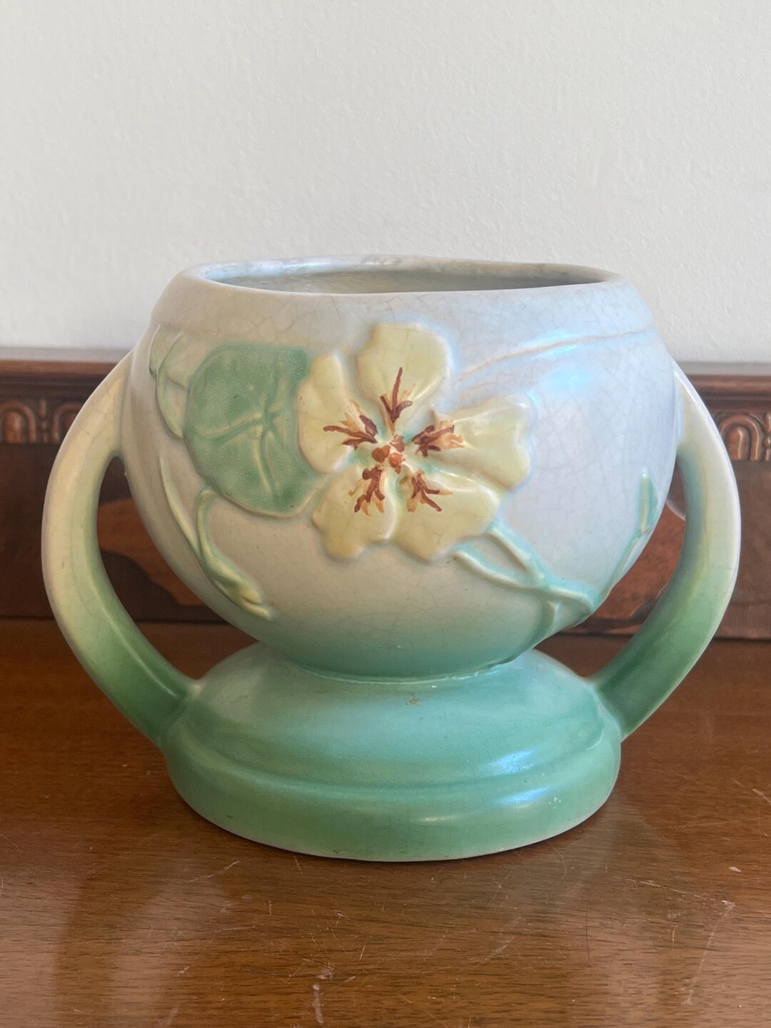 Antique Weller Double-handled Jardiniere Planter | Art Pottery Vase ...