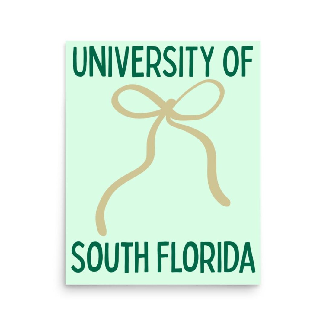 University of South Florida 16x20 Wall Print | USF Bulls College Poster ...