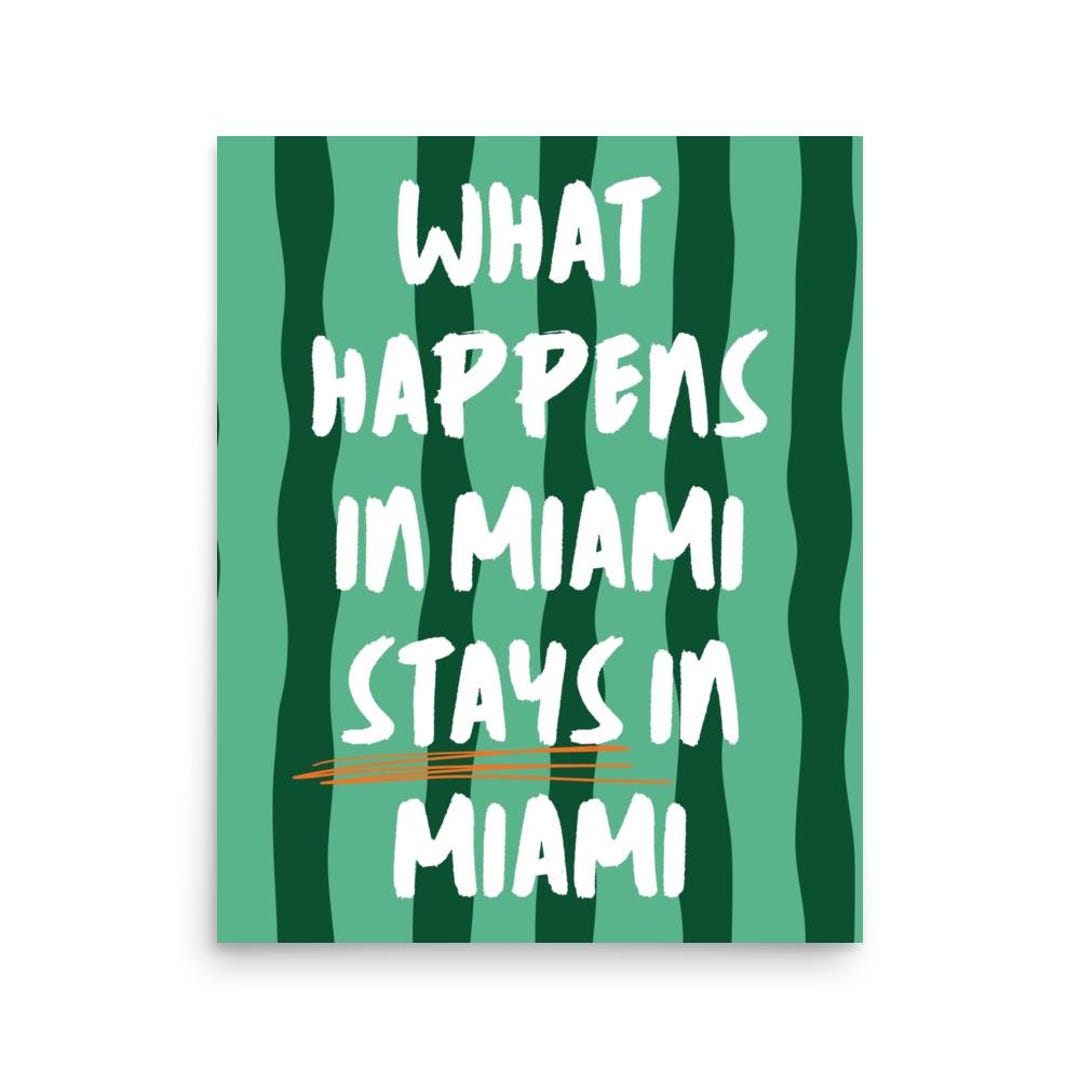 Umiami Poster | University of Miami Wall Art | 16x20 Physical Print ...
