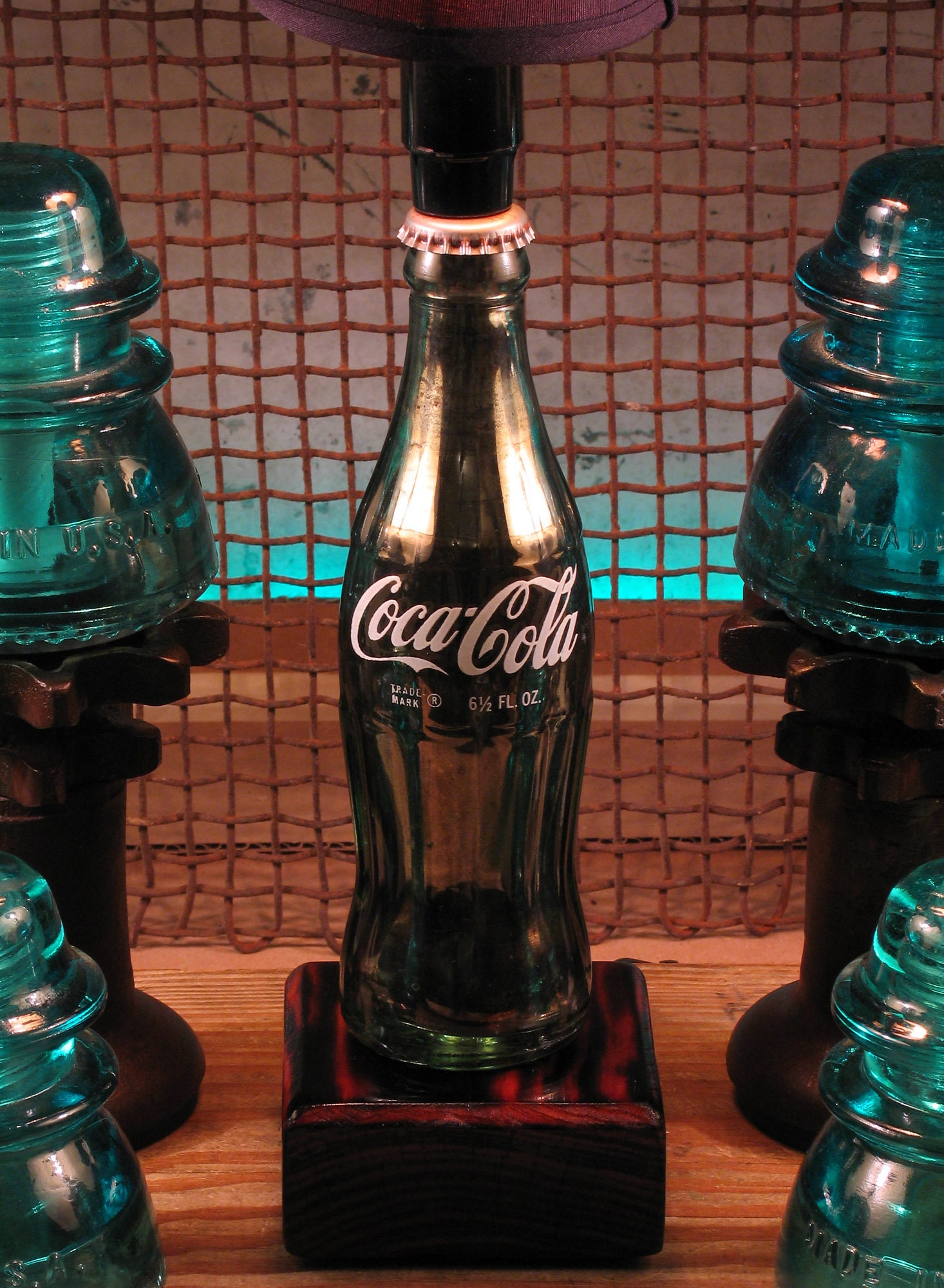 Bottle Lamp Trophy COCA COLA Silver Mirror Coke Soda Fountain | Etsy