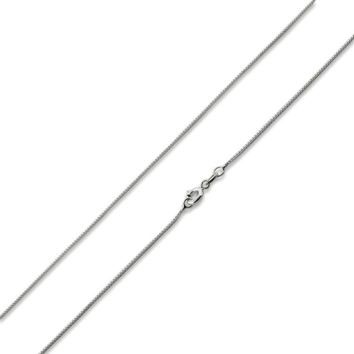 Sterling Silver Box Chain 20 Necklace 1.2mm Italian - Etsy