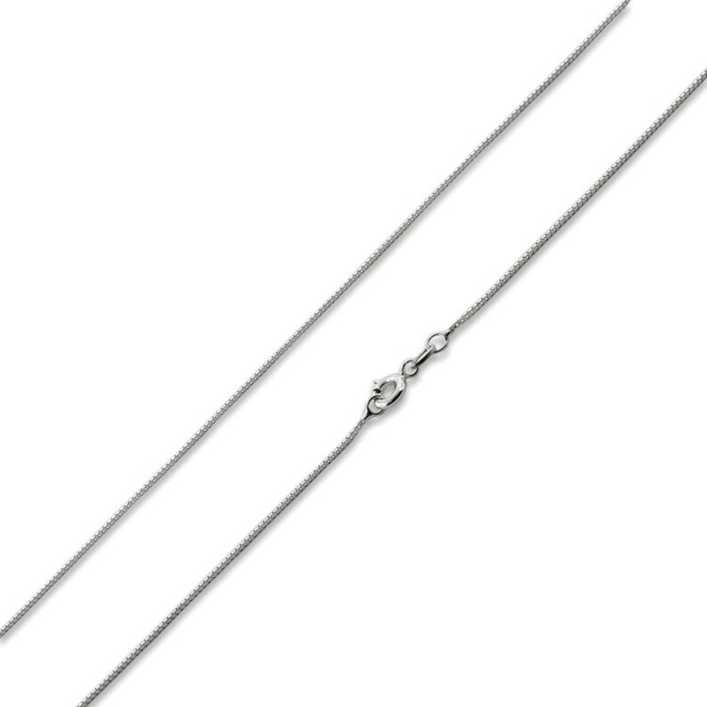 Sterling Silver Box Chain 20 Necklace 1.2mm Italian - Etsy