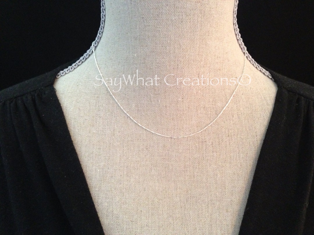 Sterling Silver Box Chain 16" Necklace 1.2mm Italian Sterling Silver ...