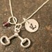 Hand Stamped Sterling Silver English Snaffle Bit Charm Necklace for ...