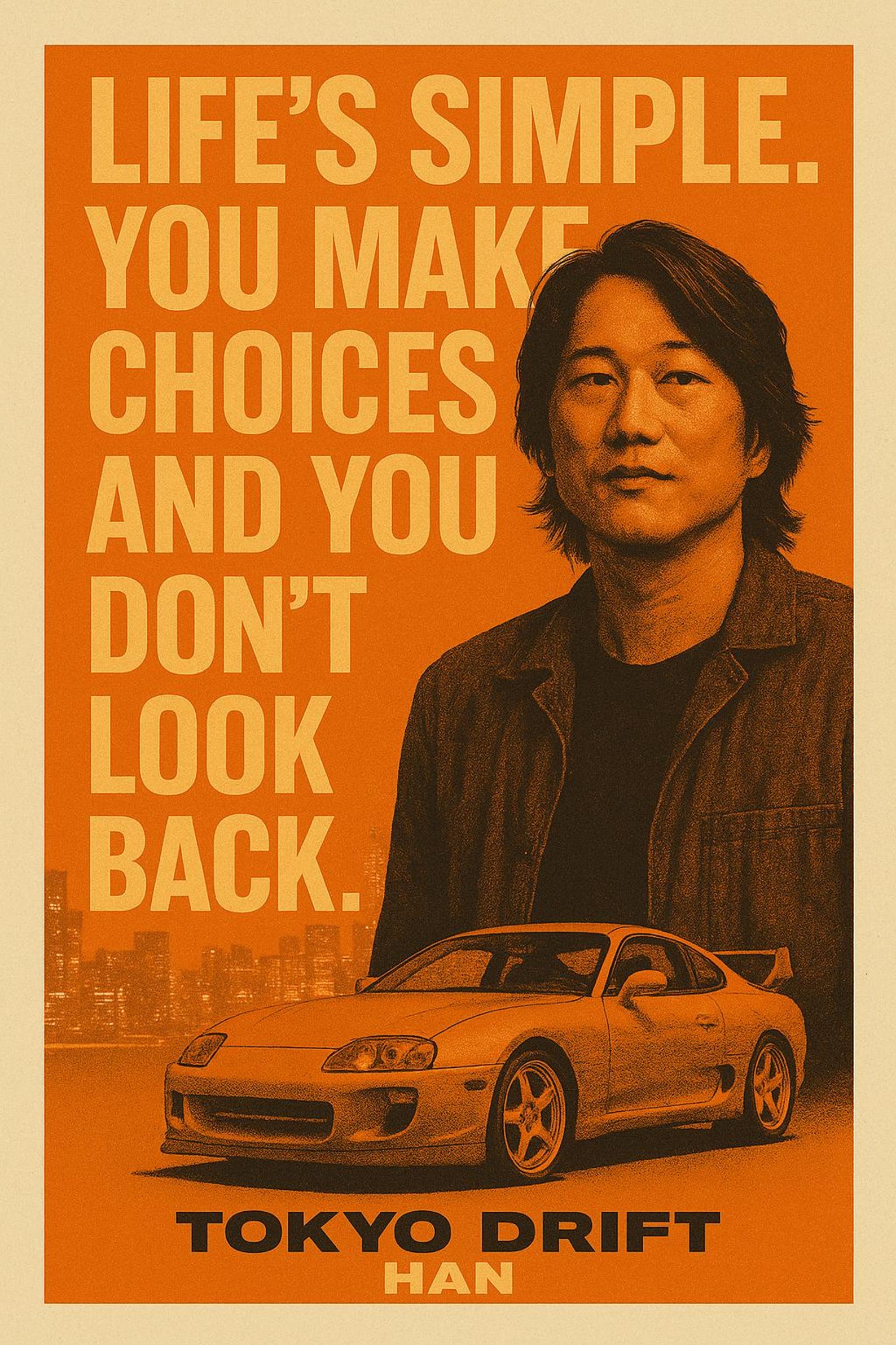Han Lue Fast and Furious Tokyo Drift Poster - Etsy