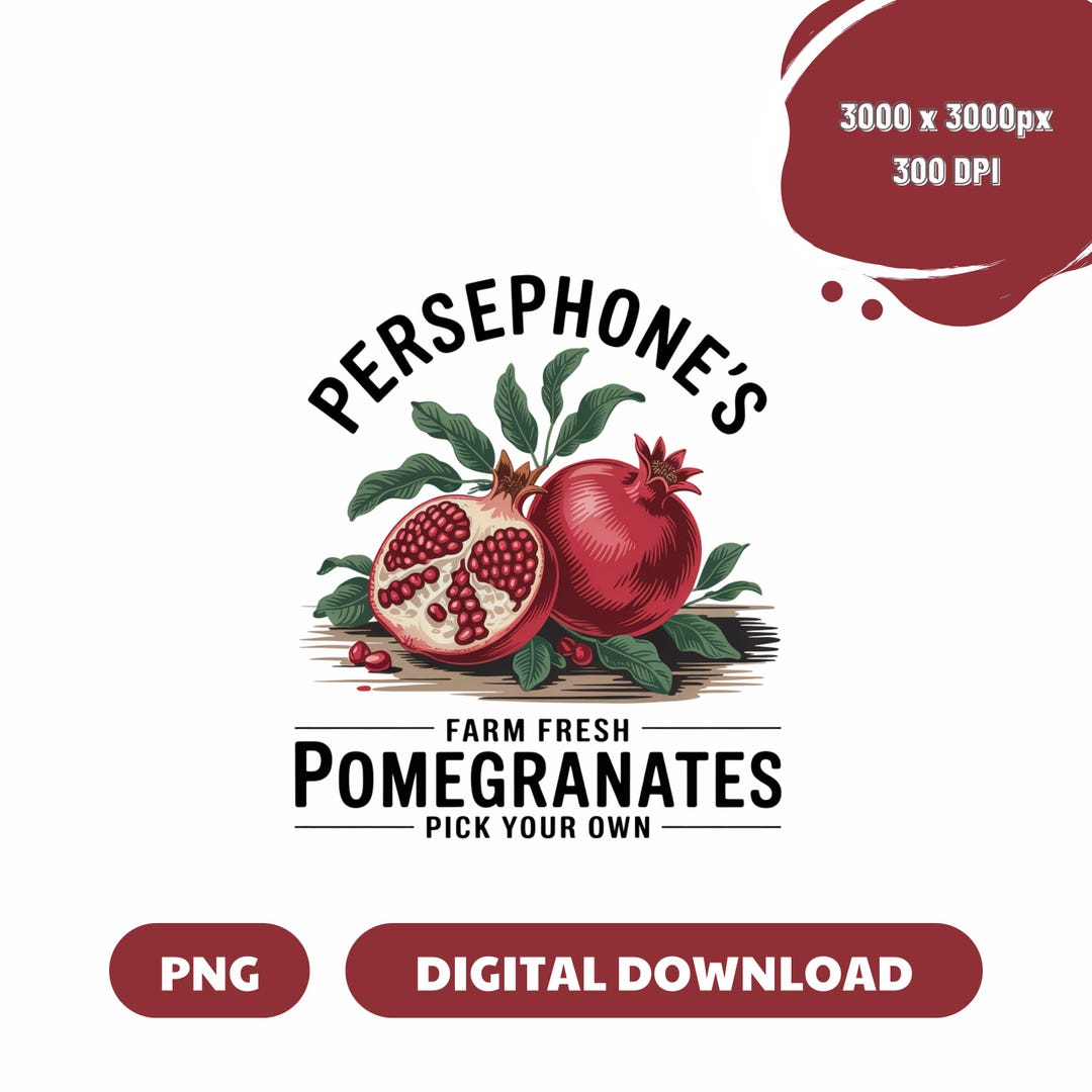 Persephone PNG Pomegranate Goddess Greek Mythology Digital Design Dark ...