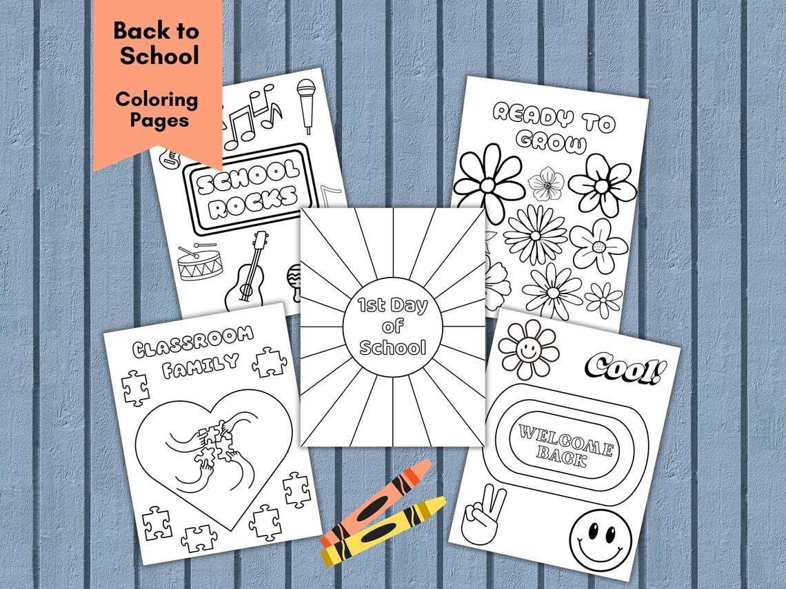 Printable Back to School Coloring Pages, Welcome Back to School ...