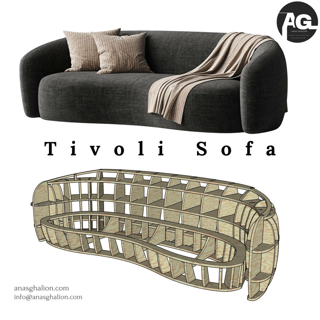 Tivoli Sofa CNC Design Files: MDF or Plywood (digital Download) - Etsy