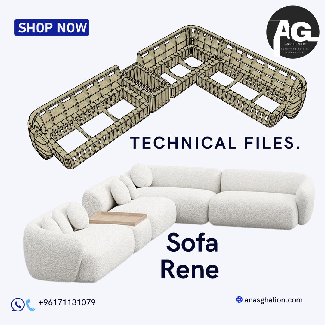Rene Sofa CNC Files - Etsy