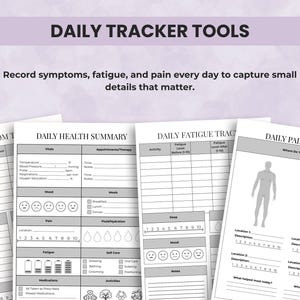 Chronic Illness Symptom Tracker PDF Editable & Printable Journal Pots ...