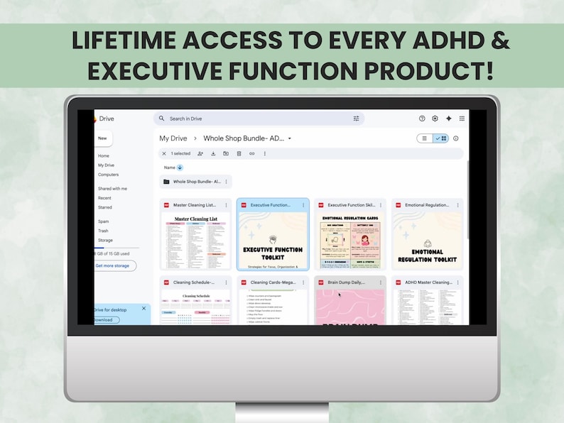 Executive Function Worksheets Bundle, ADHD Therapy Tools ...