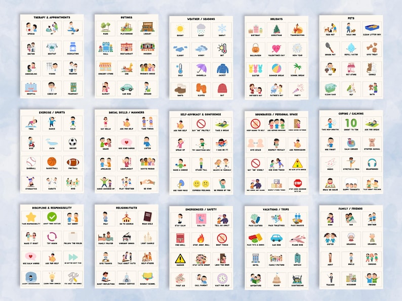 Kids Daily Routine Cards | Visual Schedule for Preschool & Toddlers ...