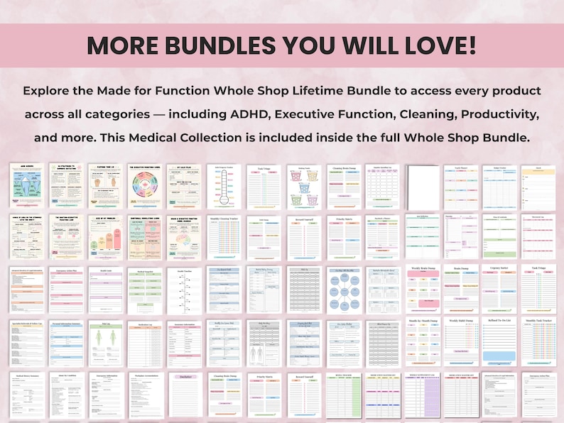 ADHD Autism Planner Printable, Executive Function Daily Planner ...