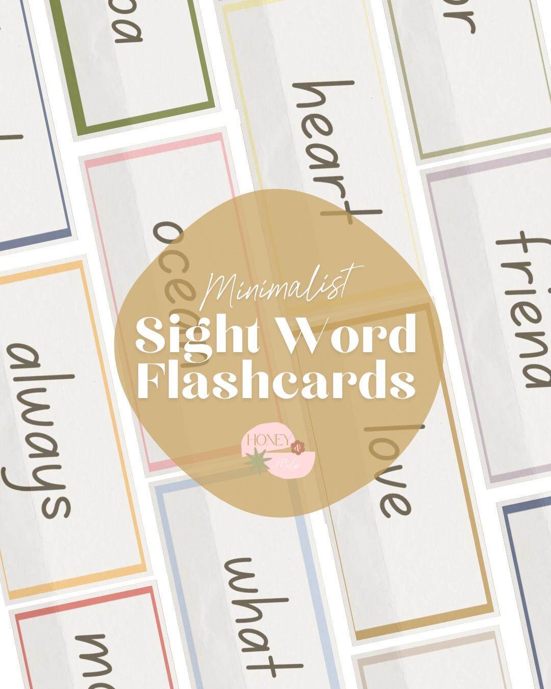 Sight Word Flashcards – 120+ Printable High-frequency & Tricky Words ...