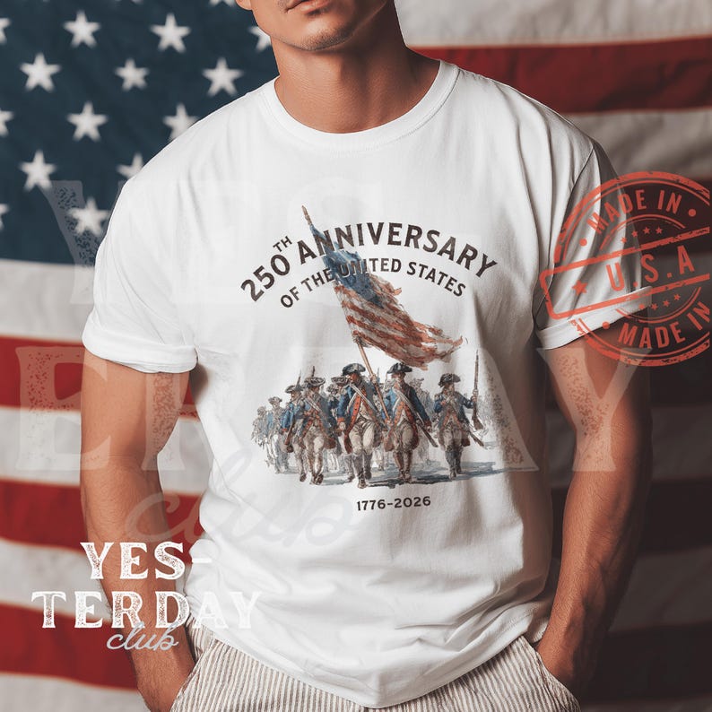 America 250th Anniversary Revolutionary War Soldiers Shirt, Comfort ...