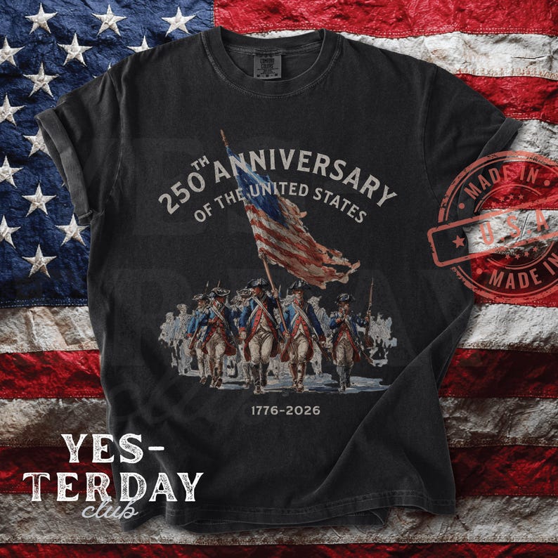 America 250th Anniversary Revolutionary War Soldiers Shirt, Comfort ...