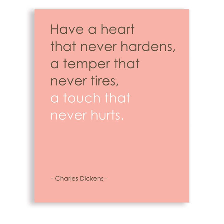 Have a Heart That Never Hardens, Art Print, Kindness Art, Love Art - Etsy