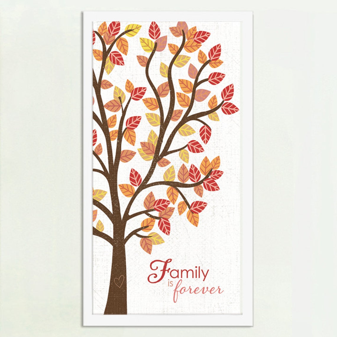 Family is Forever, Family Tree Art, Family Wall Art, Seasons Wall Art ...