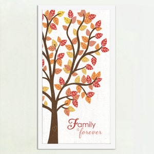 Family is Forever, Family Tree Art, Family Wall Art, Seasons Wall Art ...