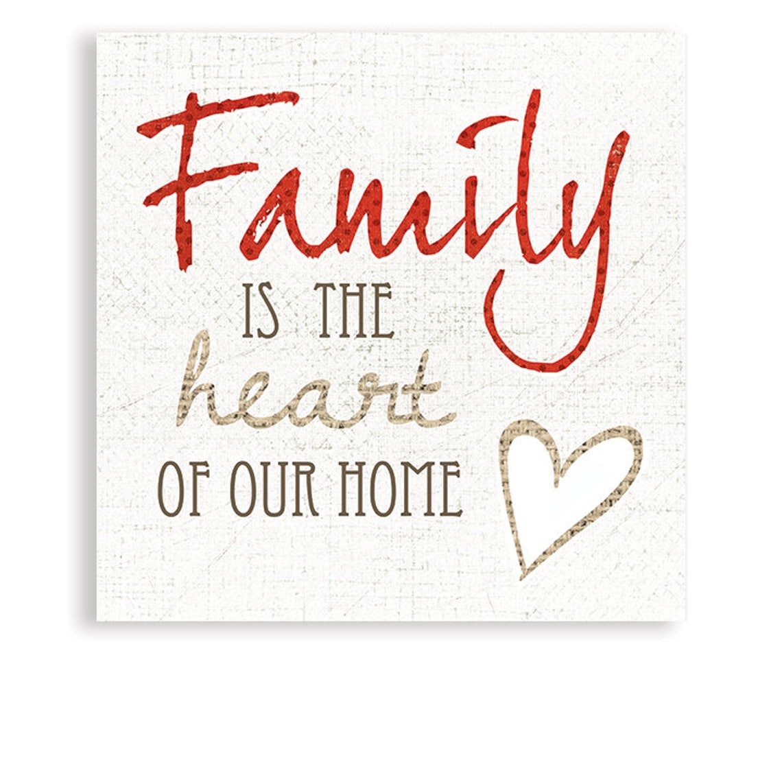 Family is the Heart of Our Home, Family Art, Home Art - Etsy