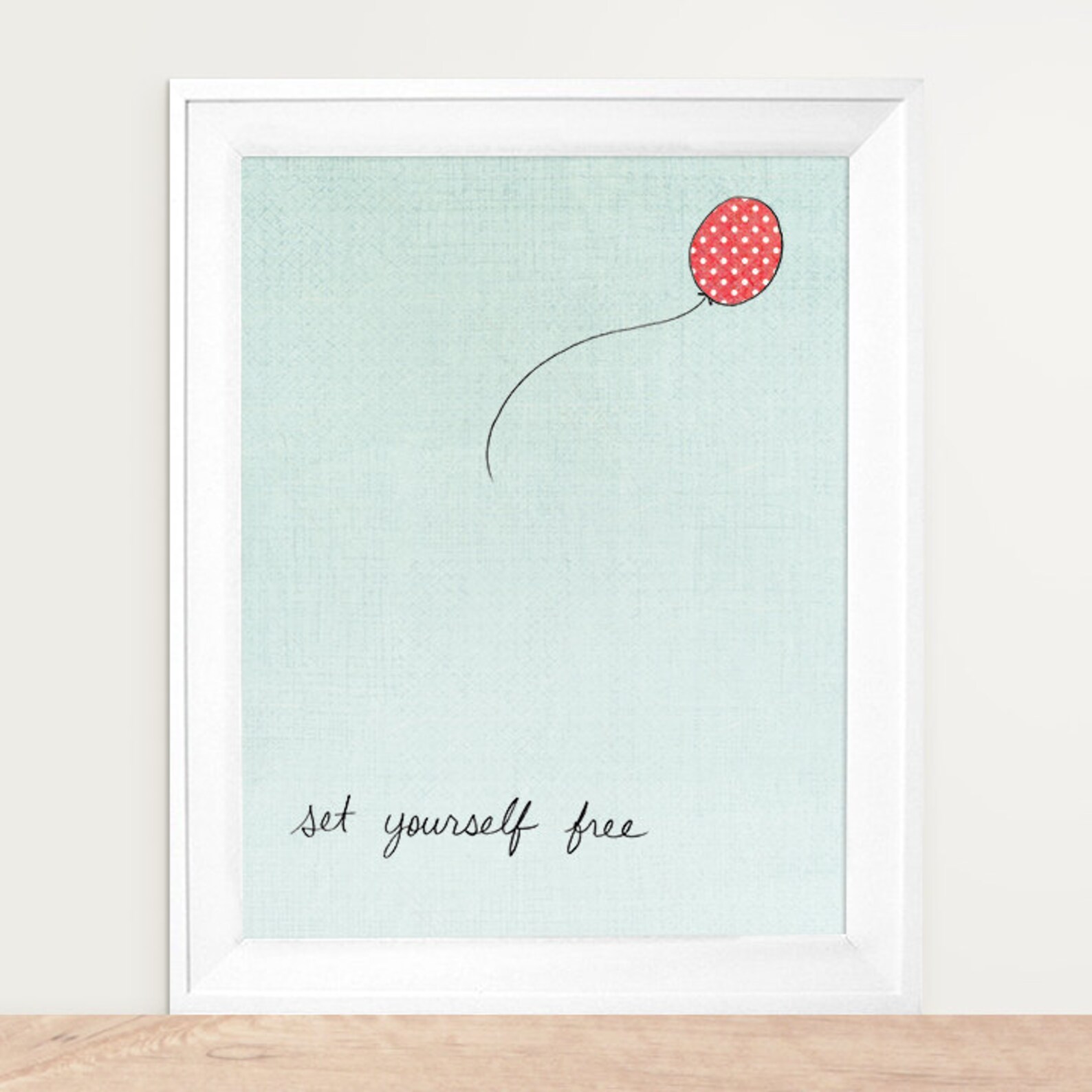 Wall Art, Set Yourself Free Art, Inspirational Art, Illustrated Art - Etsy