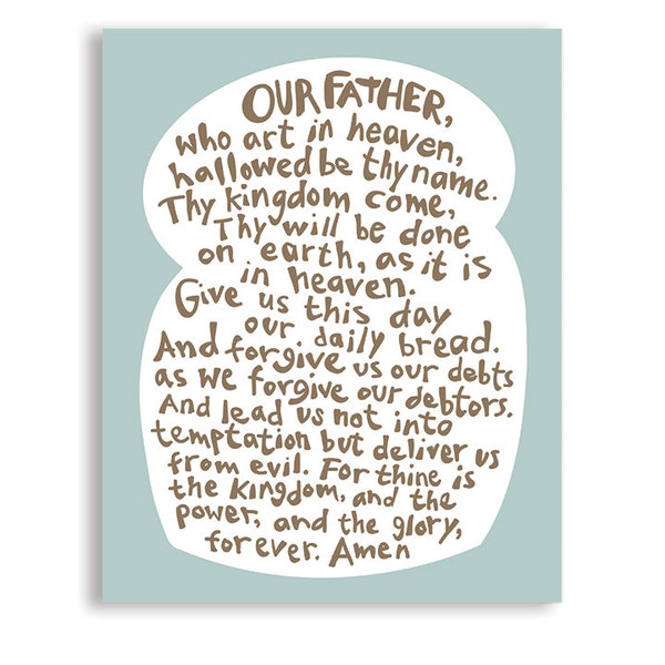Our Father Prayer - Etsy