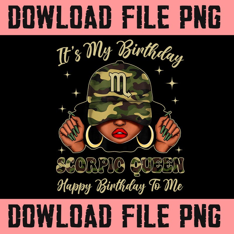 Black Women Scorpio Art - Etsy