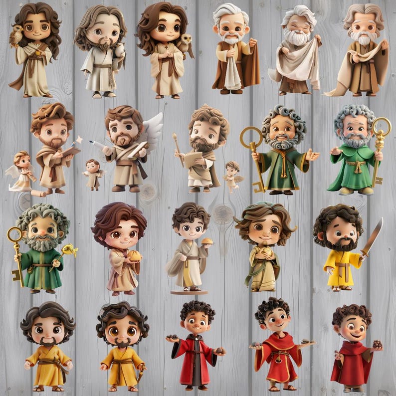 New Testament Bible Characters Clipart, New Testament Character Clipart ...