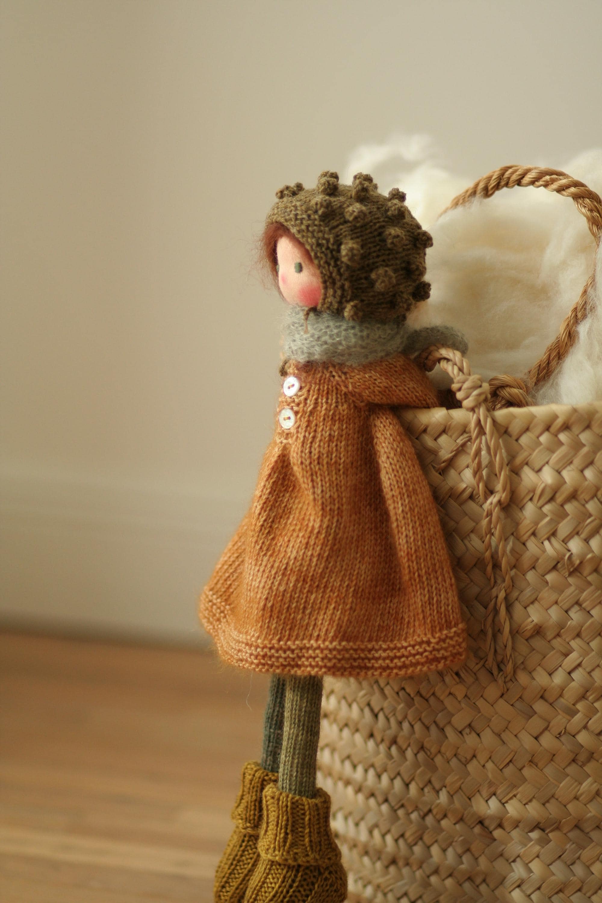 Clara -USA DDP (delivered Duty Paid)-peperuda Doll, Knitted Doll 14 ...