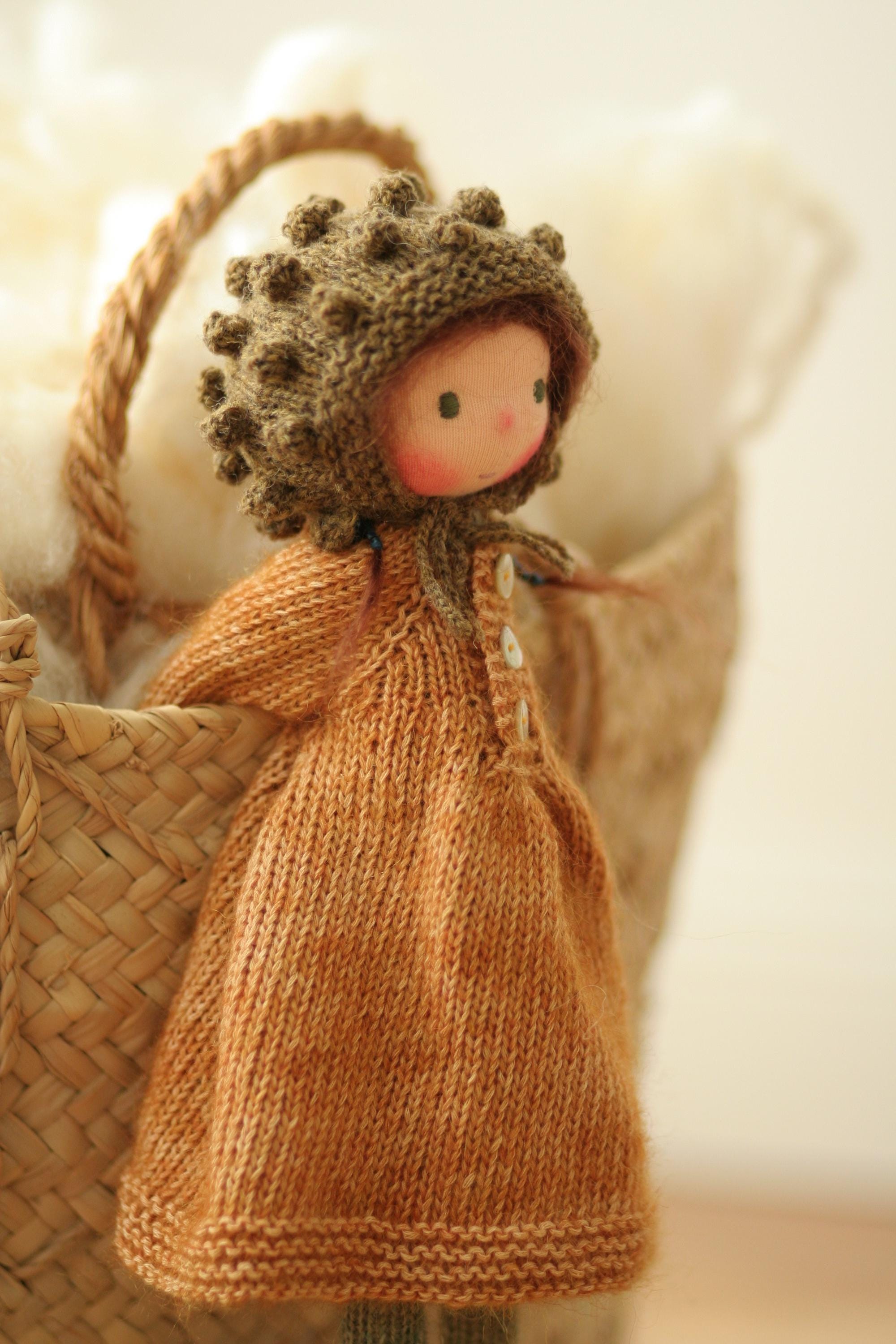 Clara -USA DDP (delivered Duty Paid)-peperuda Doll, Knitted Doll 14 ...